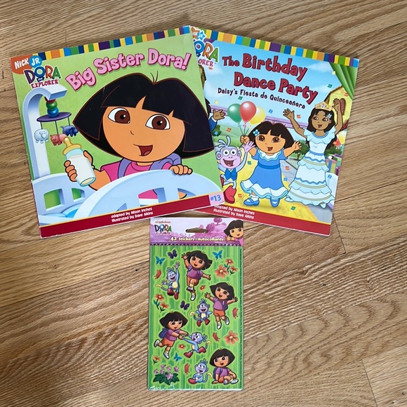 Other | Dora Explorer Books And Stickers | Poshmark